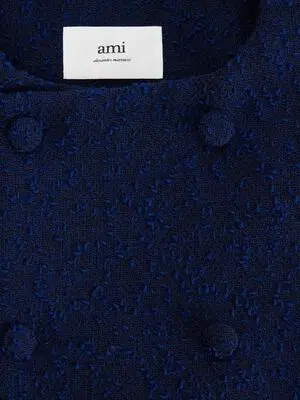 AMI Paris Textured Cropped Jacket