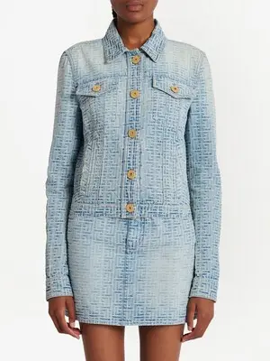 Balmain Denim Tweed Jacket