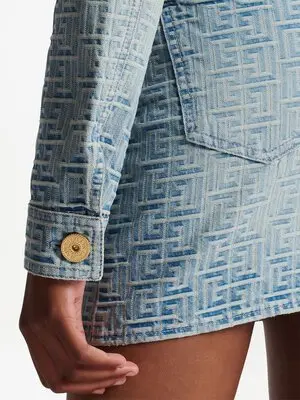 Balmain Denim Tweed Jacket