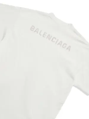 Balenciaga Embroidered-logo Cotton T-shirt