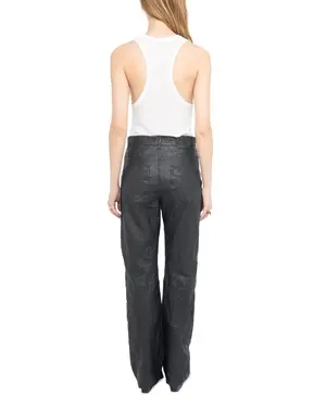 Zadig&Voltaire Evy Crinkled Leather Pants - Encre