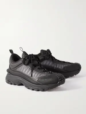 Moncler Mesh And Rubber Sneakers