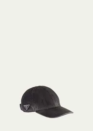 Prada Denim Baseball Cap - F0557 Black