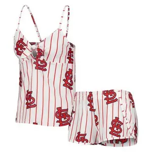 CONCEPTS SPORT St. Louis Cardinals Reel Allover Print Tank Top & Shorts Sleep Set - White