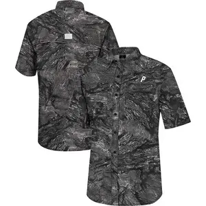 COLOSSEUM Providence Friars Realtree Aspect Charter Full-button Fishing Shirt - Charcoal