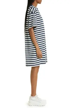 Moncler Stripe Cotton Jersey T-shirt Dress