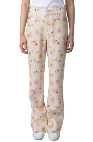 Zadig&Voltaire Pistol Courtney Floral Linen Pants