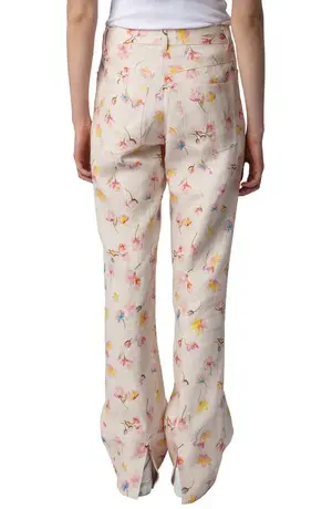 Zadig&Voltaire Pistol Courtney Floral Linen Pants