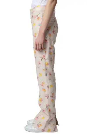 Zadig&Voltaire Pistol Courtney Floral Linen Pants