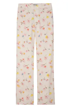 Zadig&Voltaire Pistol Courtney Floral Linen Pants