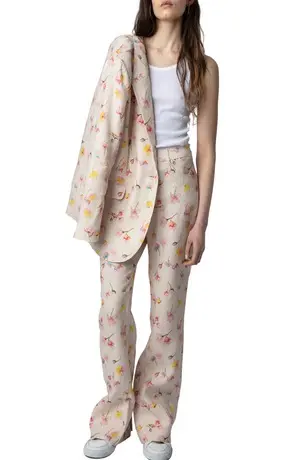 Zadig&Voltaire Pistol Courtney Floral Linen Pants