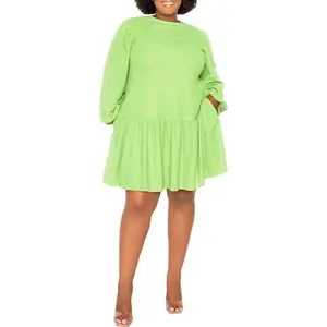 BUXOM COUTURE Tie Back Terry Dress