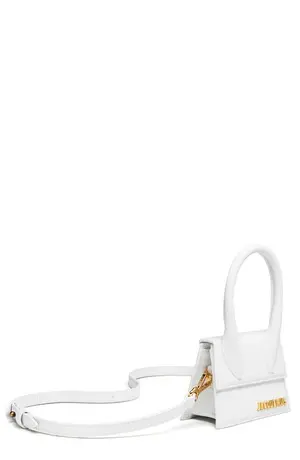 Jacquemus Le Chiquito Mini Leather Top Handle Bag - White