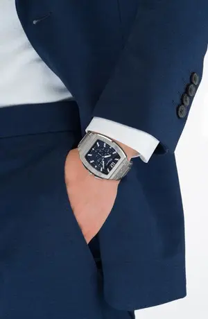 FERRAGAMO Tonneau Chronograph Bracelet Watch