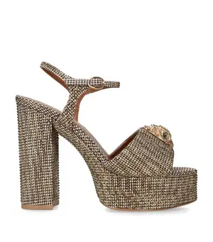 Kurt Geiger Kensington Platform Sandals 125 - Beige