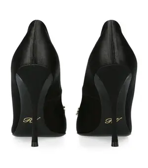 ROGER VIVIER Satin Flower Strass 100 Pumps