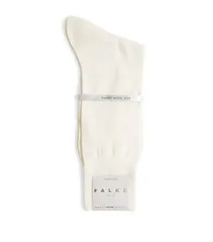Falke Wool-Silk No. 6 Socks White