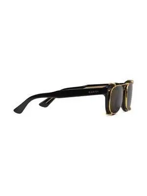 Gucci Double-frame Round Sunglasses