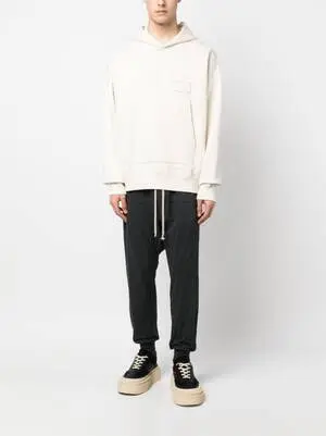 Rick Owens Drop-crotch Drawstring Track Pants - Grey