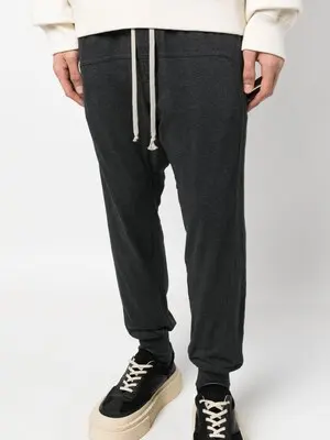 Rick Owens Drop-crotch Drawstring Track Pants - Grey