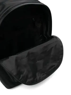 Emporio Armani Logo-plaque Backpack - Black