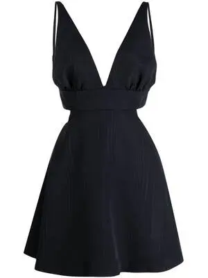 LoveShackFancy Oversized Bow Mini Dress