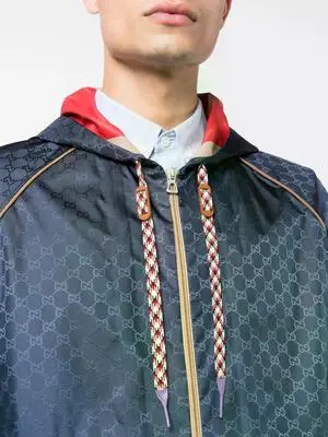 Gucci Gg Supreme Jacquard Hooded Jacket