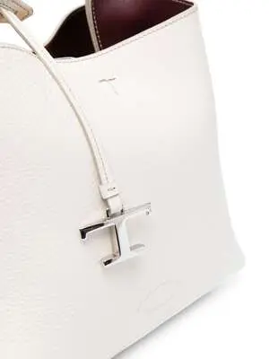 TOD'S T Timeless Mini Tote Bag - White