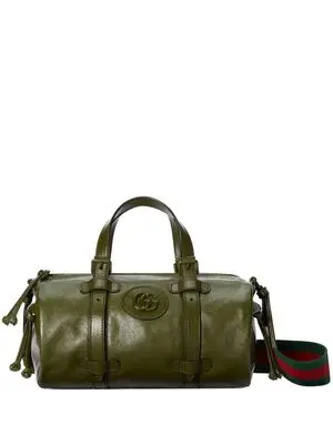 Gucci Double G Leather Duffle Bag