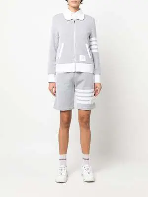 Thom Browne 4-bar Seersucker Zipped Jacket