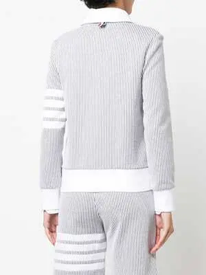 Thom Browne 4-bar Seersucker Zipped Jacket