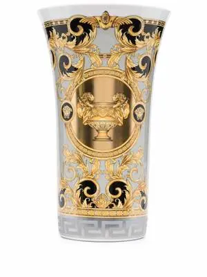 Versace Barocco-print Vase - Gold