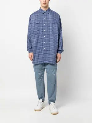 CHLOE NARDIN Plaid-pattern Oversize Shirt