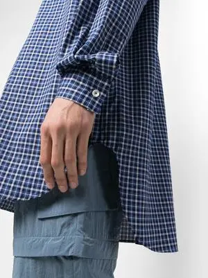 CHLOE NARDIN Plaid-pattern Oversize Shirt
