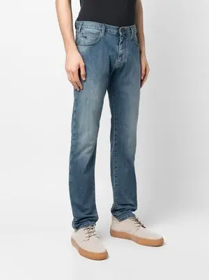 Emporio Armani Straight-leg Twill Jeans
