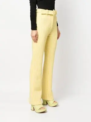 Viktor & Rolf Buckle Straight-leg Trousers - Yellow