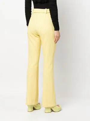 Viktor & Rolf Buckle Straight-leg Trousers - Yellow