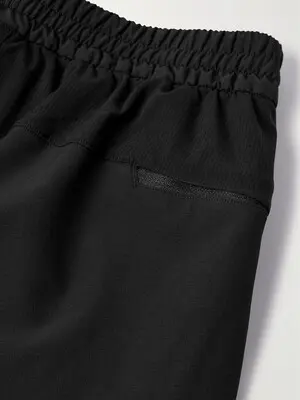 Lululemon License To Train Slim-fit Tapered Stretch Recycled-shell Track Pants - Black