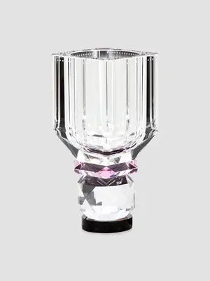 REFLECTIONS COPENHAGEN Utah Crystal Vase - Silver