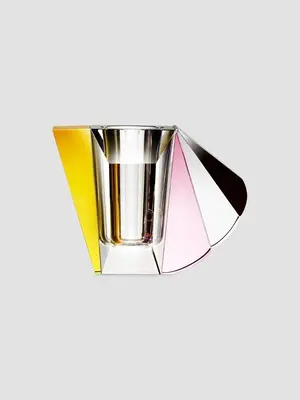 REFLECTIONS COPENHAGEN Manhattan Crystal Vase - Silver