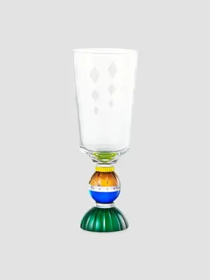 REFLECTIONS COPENHAGEN Ascot 2-piece Tall Crystal Glass Set - Silver