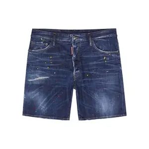 Dsquared2 Marine Distressed Stretch-denim Shorts