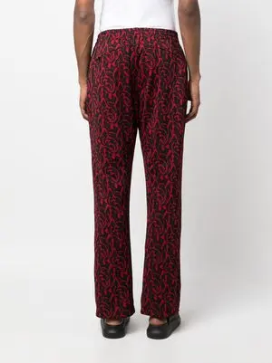 Needles Pintuck Graphic Trousers - Red
