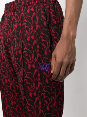 Needles Pintuck Graphic Trousers - Red