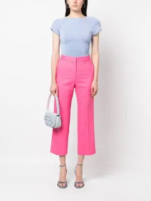 MSGM High-waist Cropped Trousers