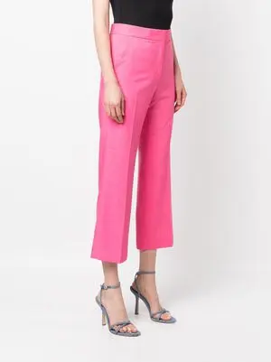 MSGM High-waist Cropped Trousers