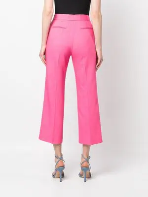 MSGM High-waist Cropped Trousers