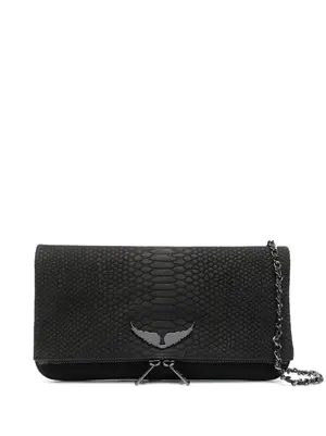 Zadig&Voltaire Crocodile-embossed Crossbody Bag - Black