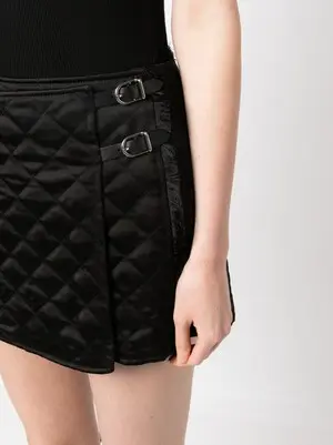 DURAZZI MILANO Quilted Wrap Mini Skirt