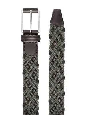 Anderson's Interwoven Leather Belt - Green